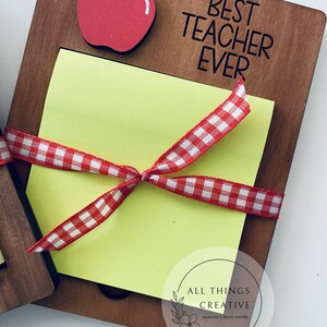 Teacher Appreciation Sticky Note Holder Custom Desk - Etsy