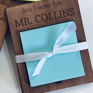 Teacher Appreciation Sticky Note Holder Custom Desk Organizer for End ...