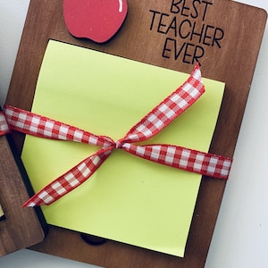 Teacher Appreciation Sticky Note Holder Custom Desk Organizer for End ...