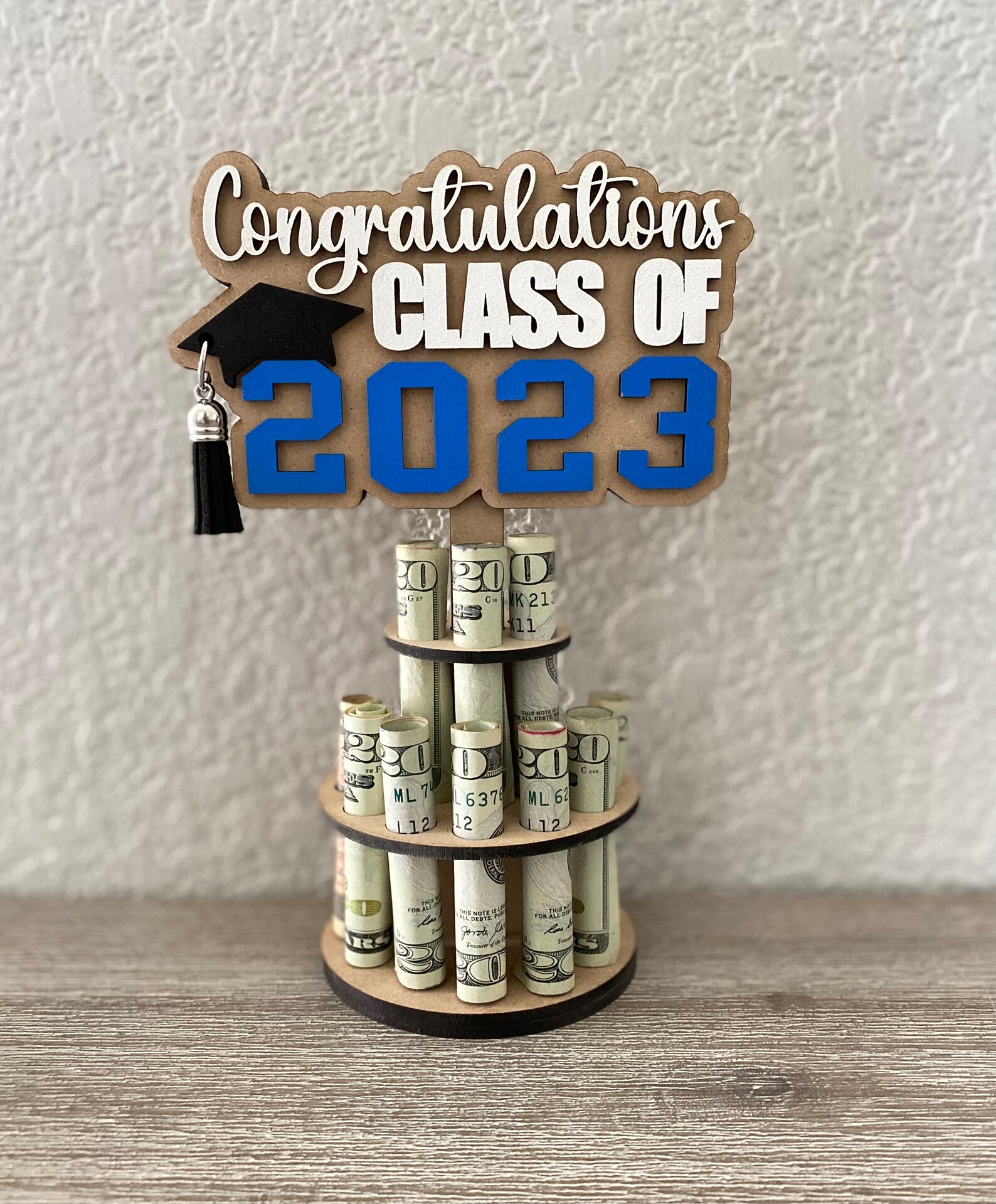 Customizable Two-tier Money Holder for High School Graduation Gift and ...