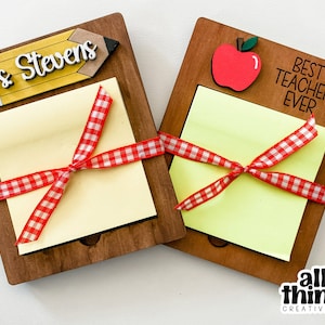 Teacher Appreciation Sticky Note Holder Custom Desk Organizer for End ...