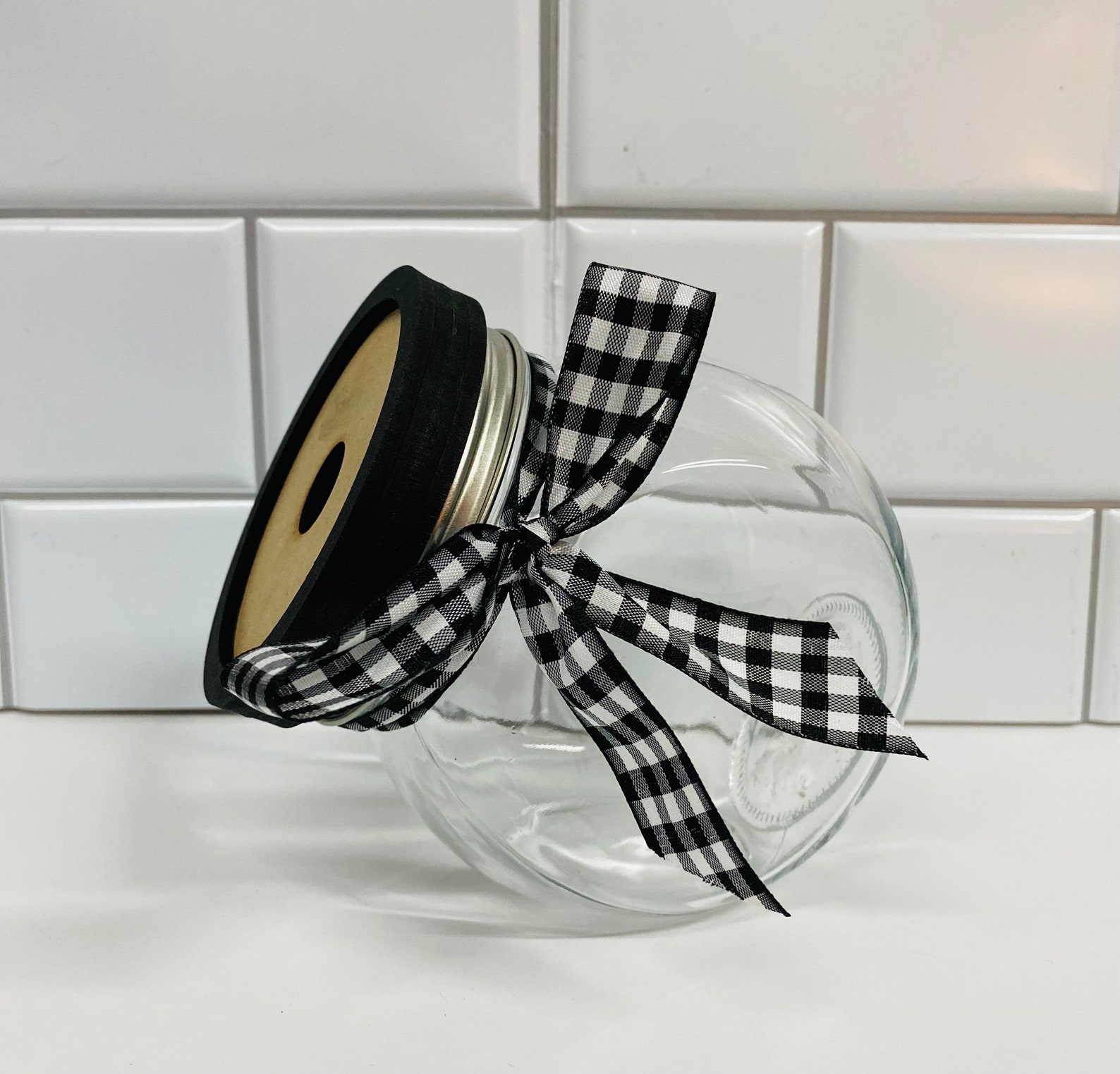 Seasonal Interchangeable 3" Circle Inserts for Mini Glass Container ...