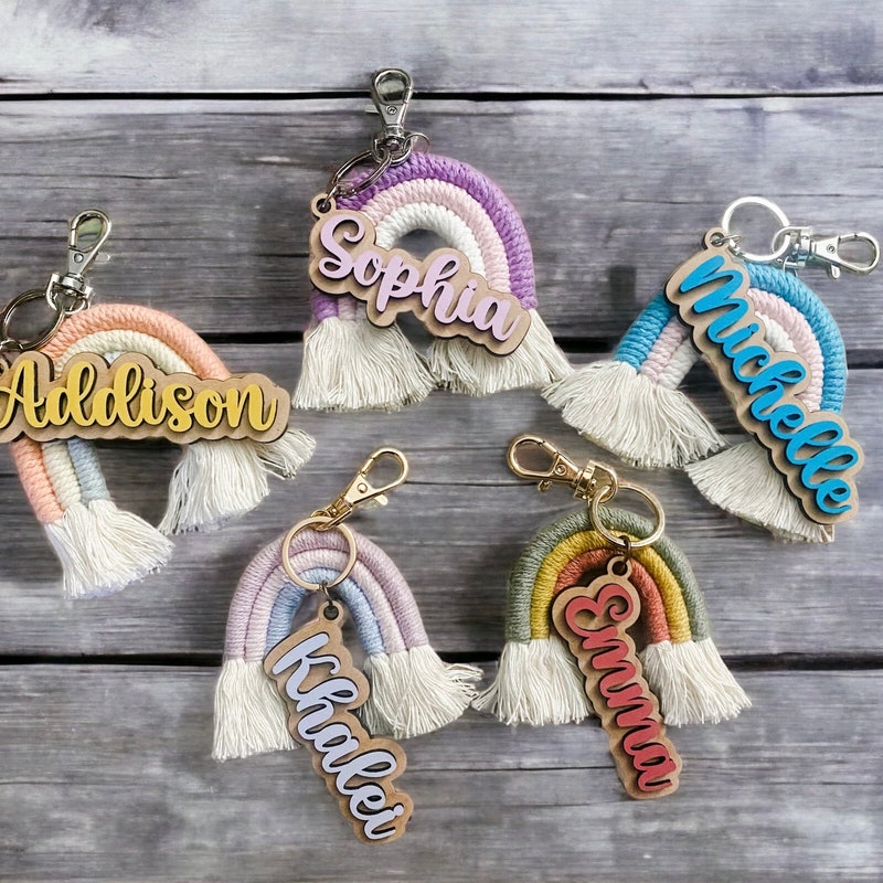 Macrame Key Chains - Etsy