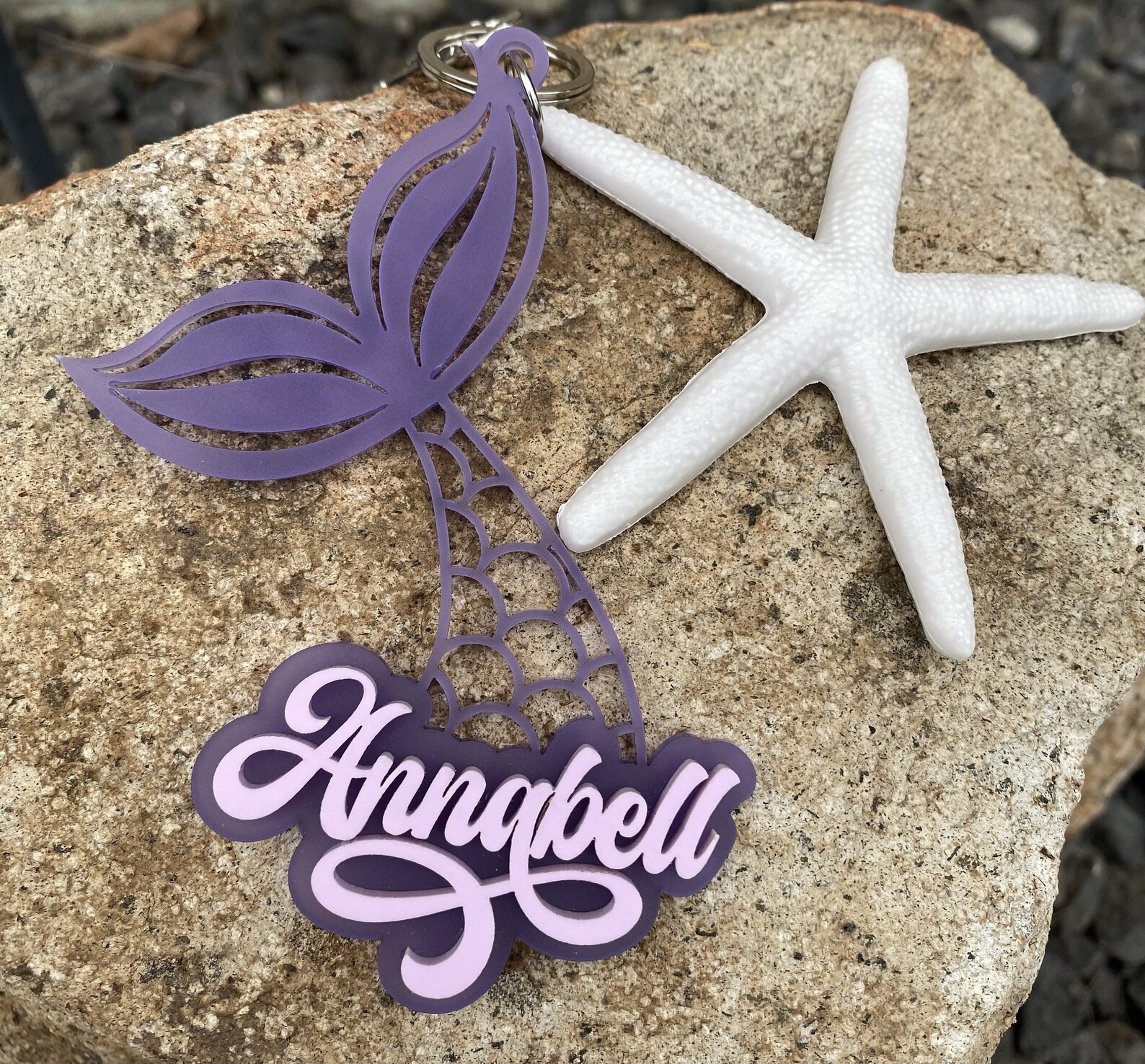 Mama Mermaid Tail Acrylic Key Tag With Personalized Name for - Etsy