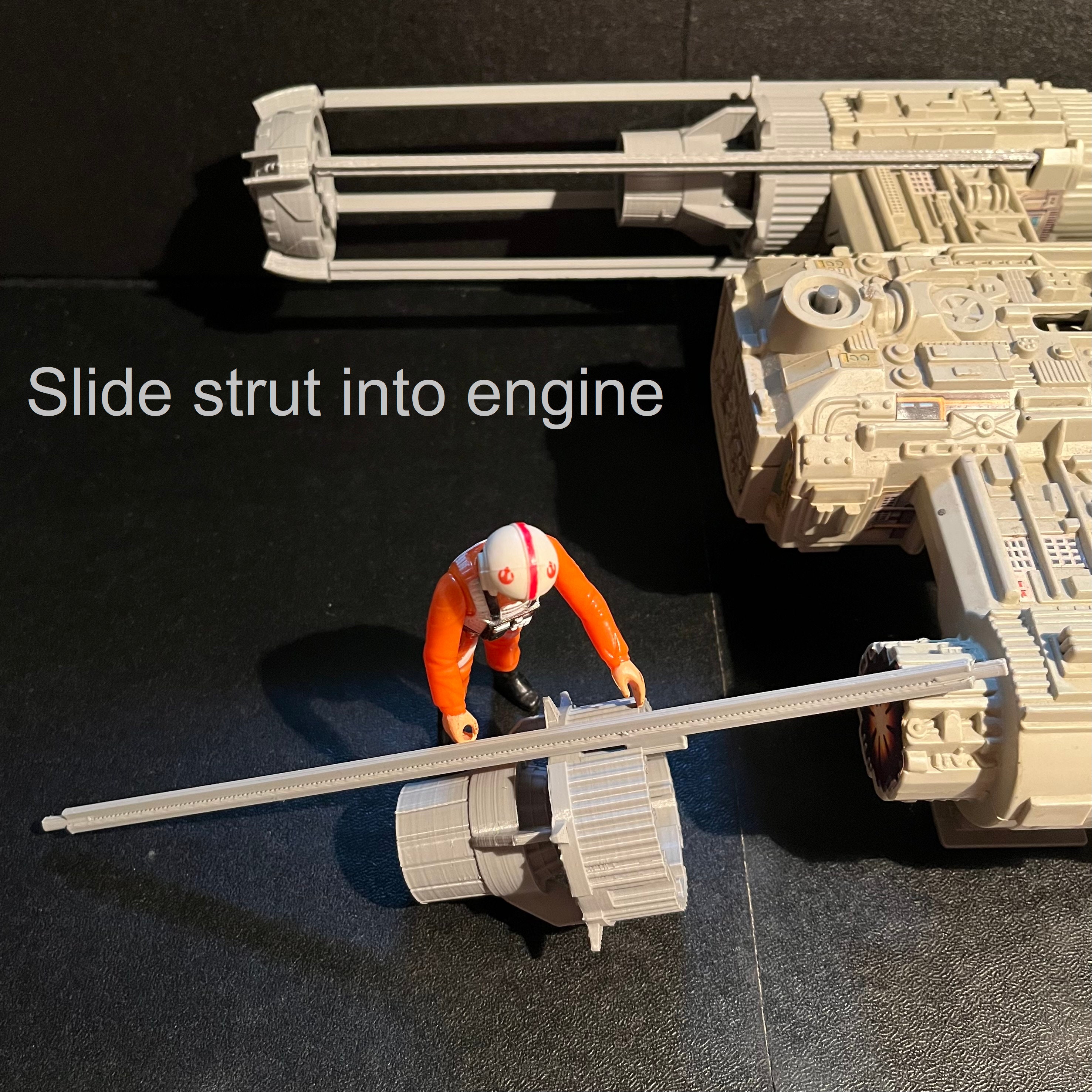 Star Wars 1983 Kenner Y-wing Front & Rear Engine Struts - Etsy