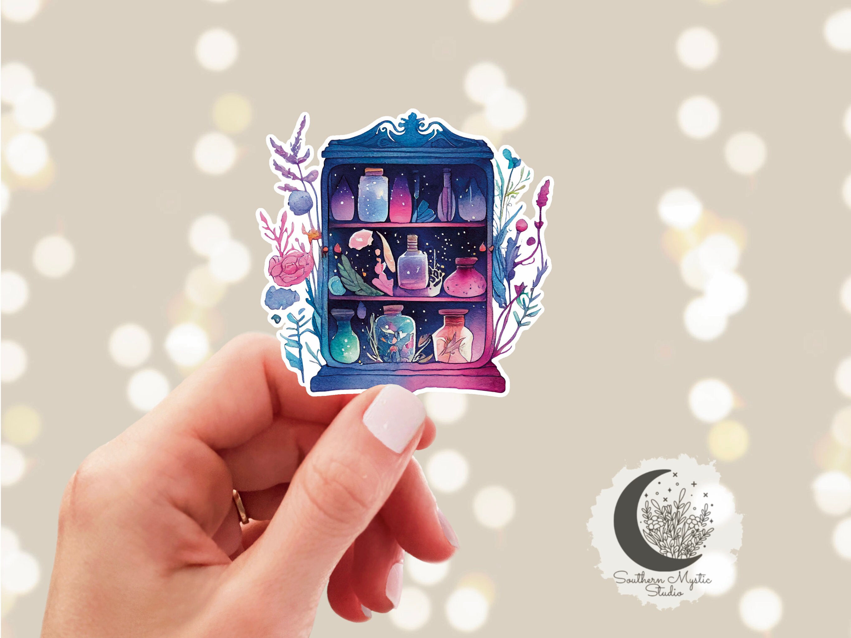 Apothecary Sticker - Etsy