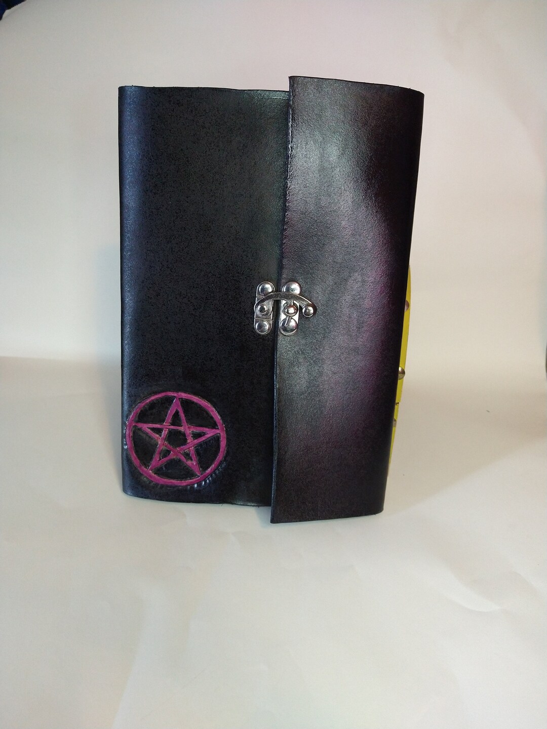 Leather Custom Color Pentacle Notebook - Etsy