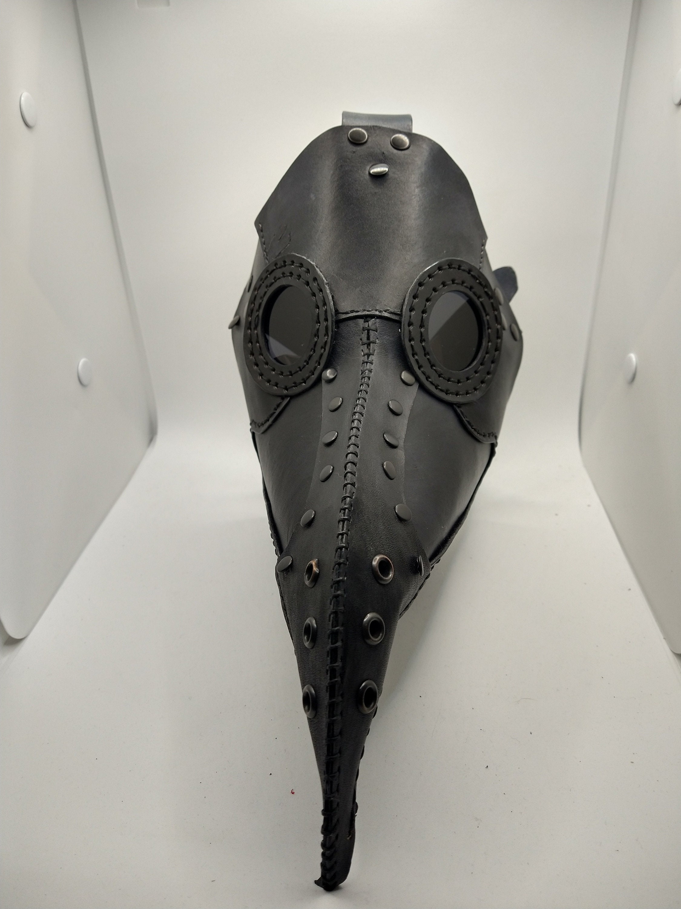 Handmade Leather Plague Doctor Mask With Custom Color Options - Etsy