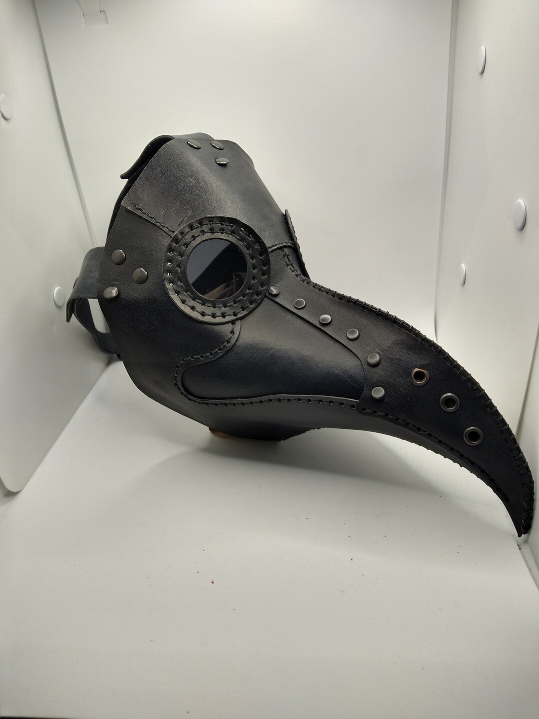 Handmade Leather Plague Doctor Mask With Custom Color Options - Etsy