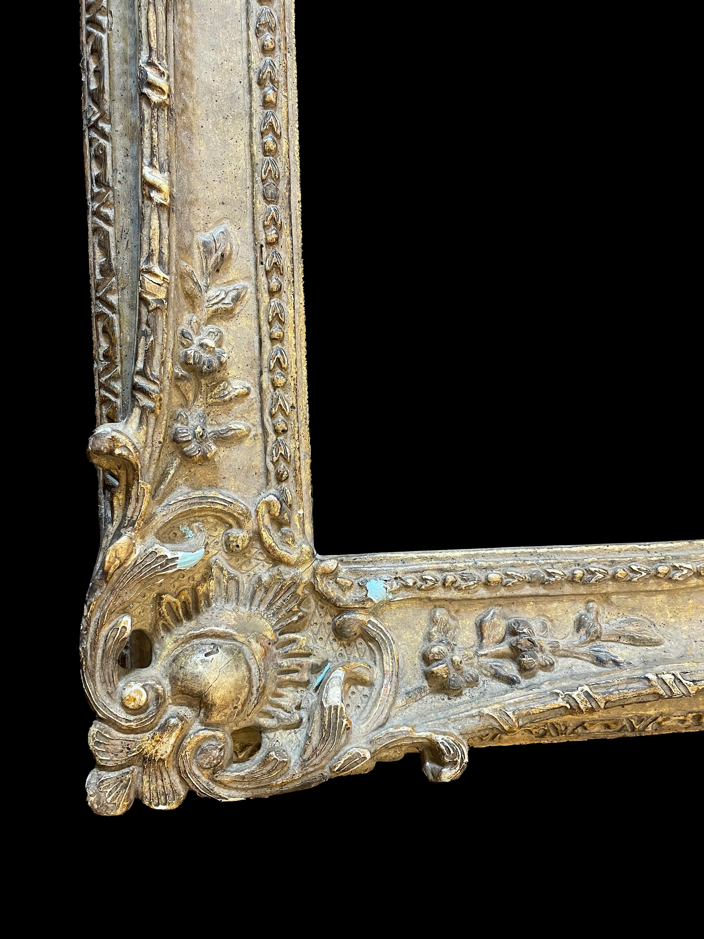 24 X 30 Solid Wood Hand Carved Frame Gilded in Genuine Gold Leaf - Etsy