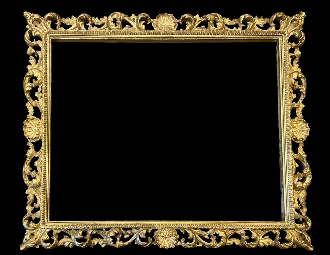 20 X 26 Hand Carved Rococo Picture Frame Gilded in 22k Gold Leaf - Etsy