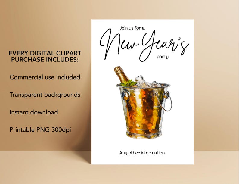 2026 New Year Printable Clipart Bundle | 300 DPI PNG | Horse Year Theme ...