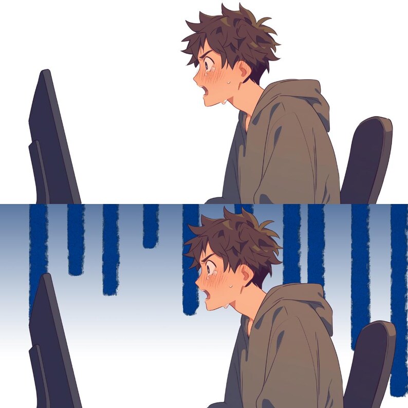 Webtoon Manga Backgrounds: Sky, Romance, Creepy Scenes (PNG Digital ...