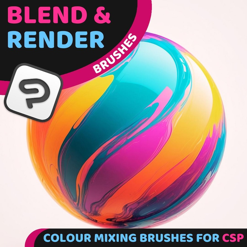 Blend and Render Brushes for Clip Studio Paint Blending Rendering Portrait Brushes Smudge ...