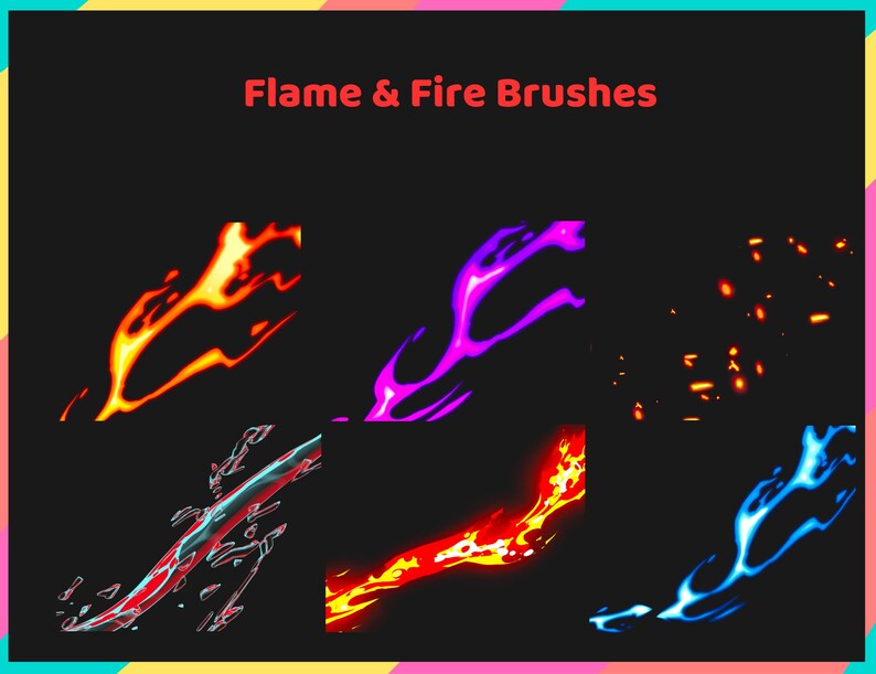Clip Studio Paint Magic Effects Brushes | Fantasy Fire, Fairy Glow ...
