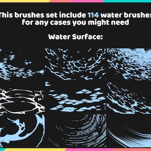 Clip Studio Paint Water Brushes Pack | 114 Professional Artist Brushes ...