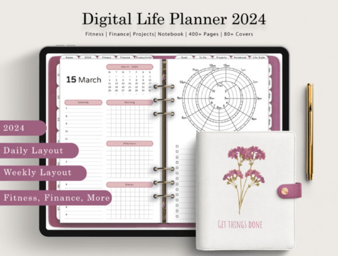 All-in-one Digital Planner 2024 Digital Planner, Digital Journal ...