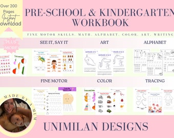Preschool Pre-k Kindergarten Learning Bundle Alphabet - Etsy