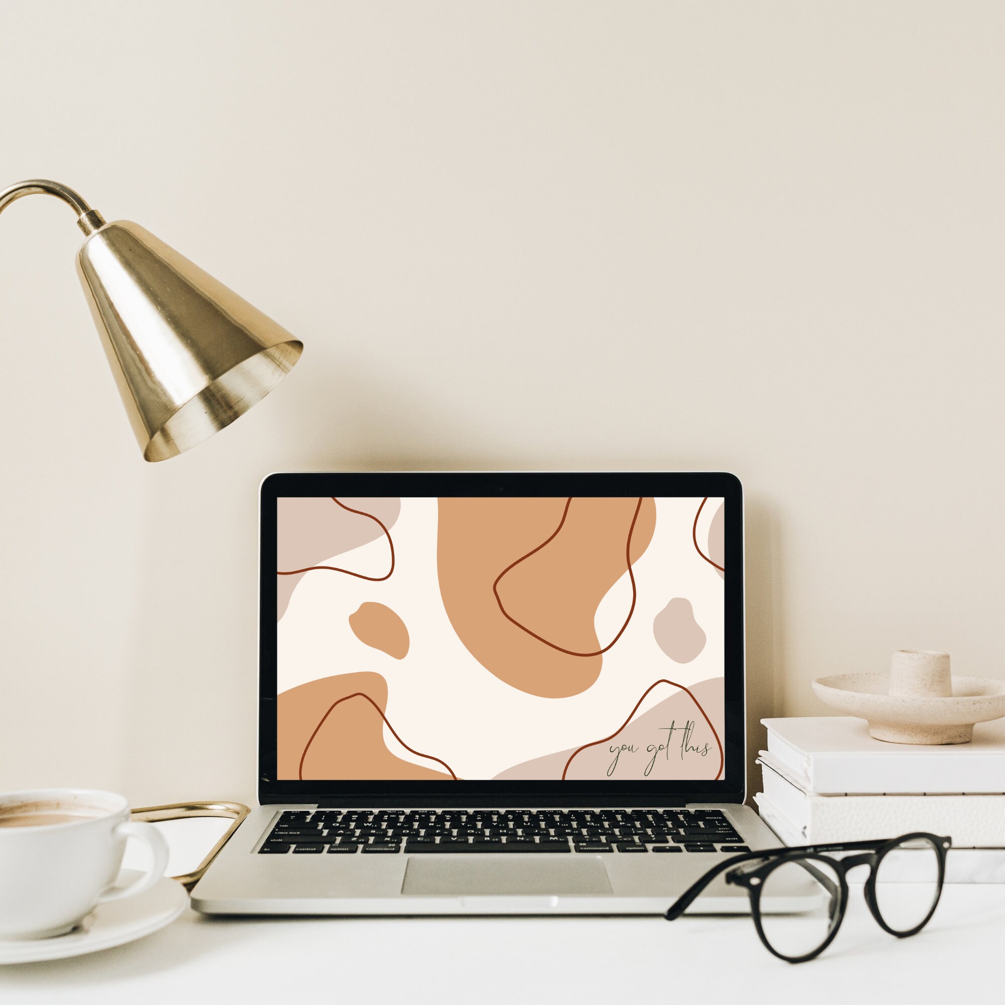 Set of 3 | Boho Desktop Wallpaper | Motivational Wallpaper, Boho ...