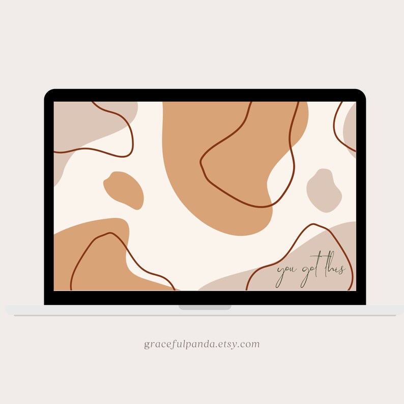 Set of 3 | Boho Desktop Wallpaper | Motivational Wallpaper, Boho ...