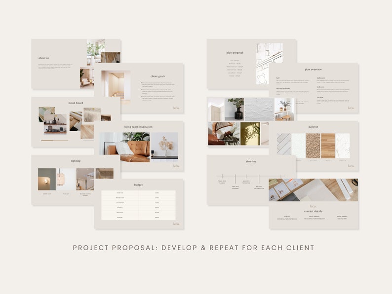 All-in-one Interior Design Template Package Project Proposal, Welcome ...
