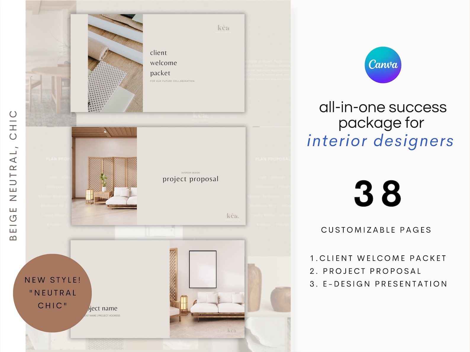All-in-one Interior Design Template Package | Project Proposal, Welcome ...