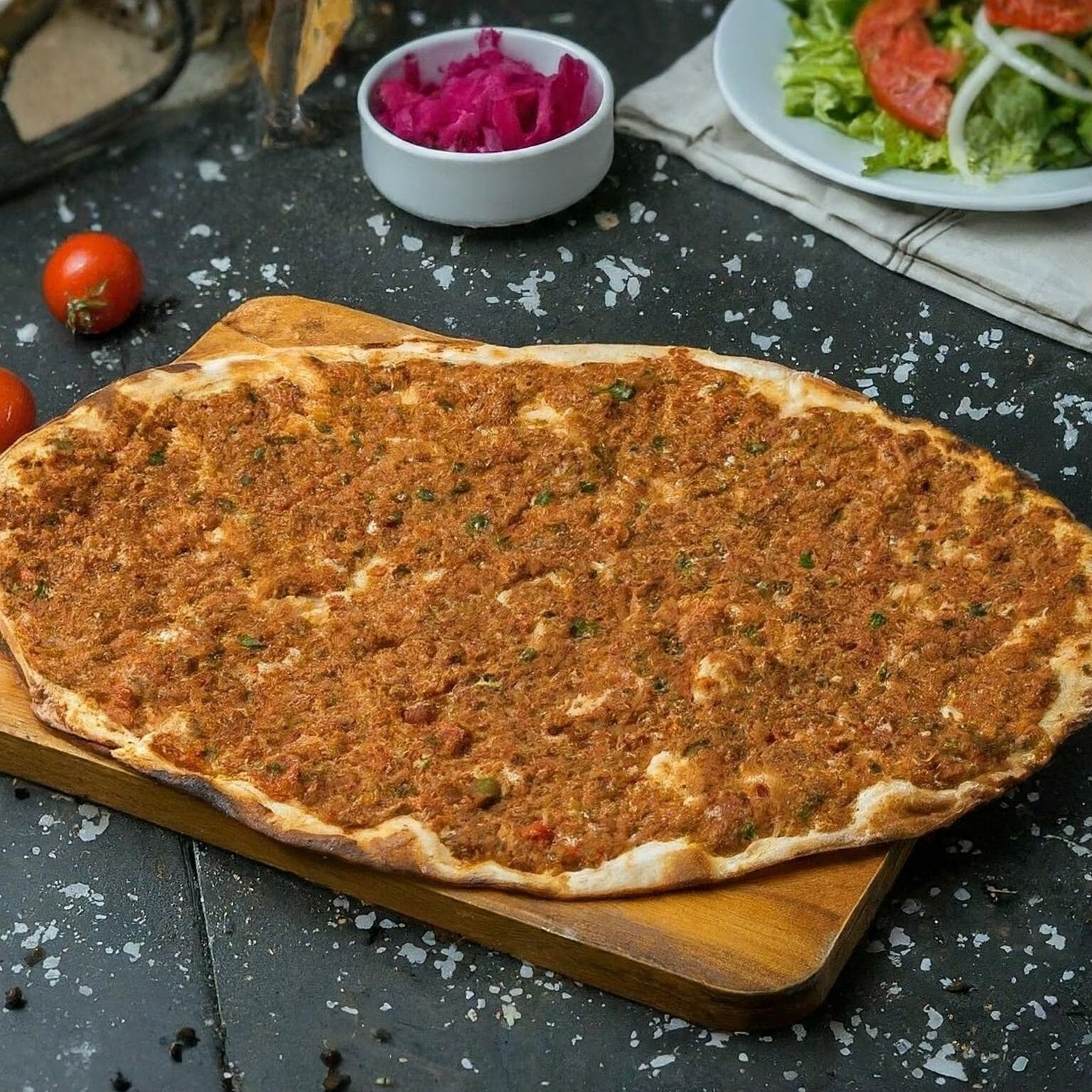 BEST Turkish Traditional Lahmacun Recipe, Turkish Cuisine Lahmacun ...