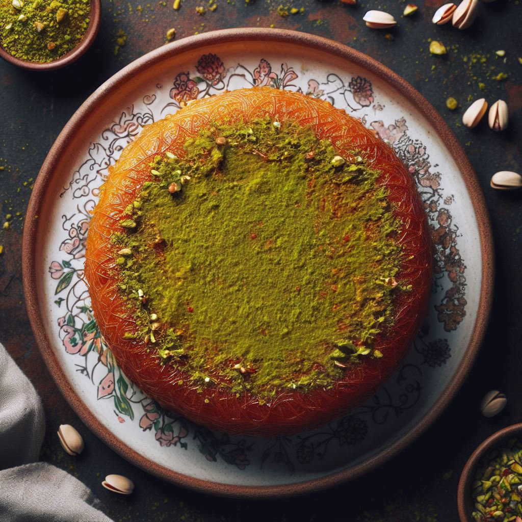 Homemade Hatay Kunafeh Recipe, Sherbet Kunafe Dessert, Anatolian ...