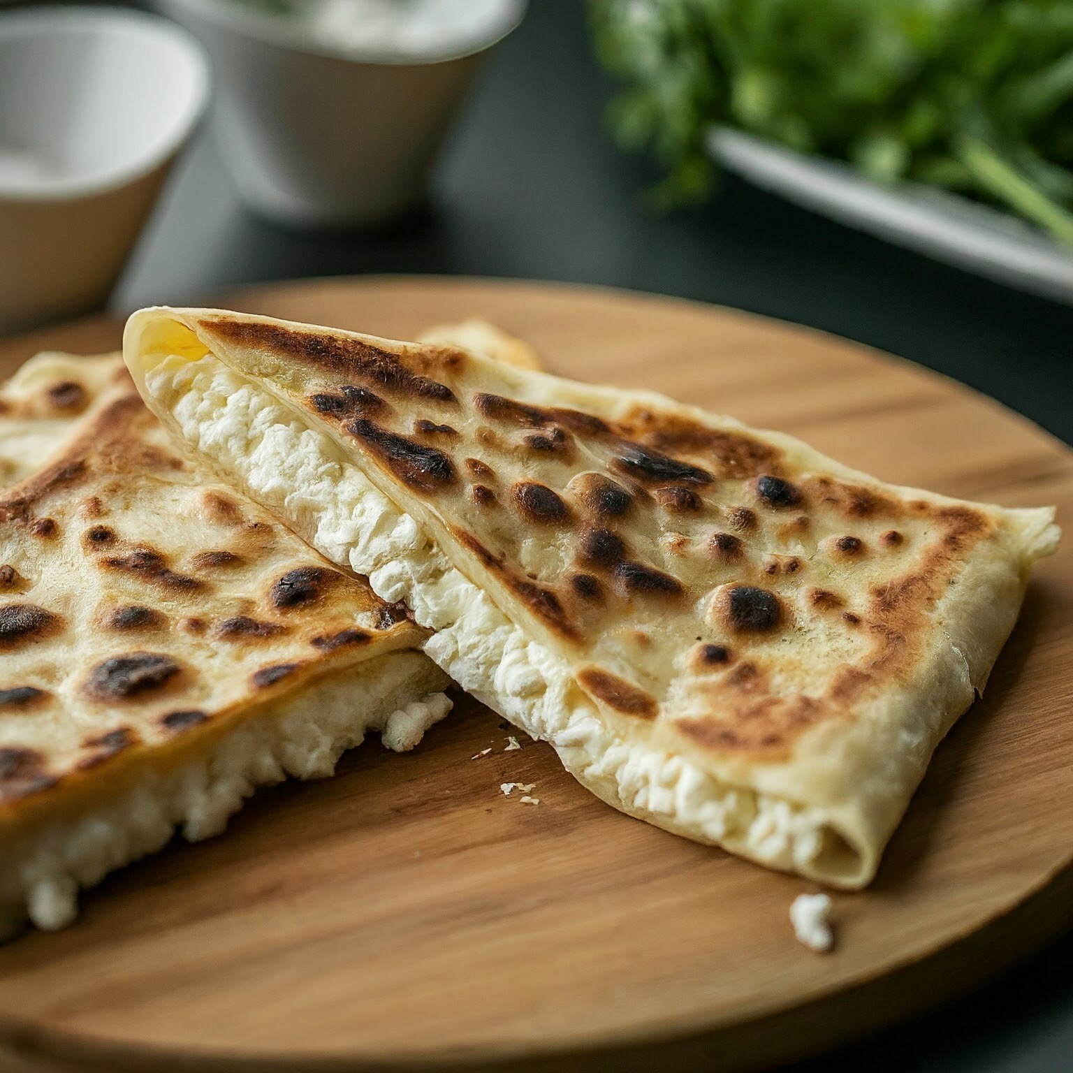 BEST Homemade Turkish Flatbread Recipe, Pastry Cheese Gozleme Recipe ...