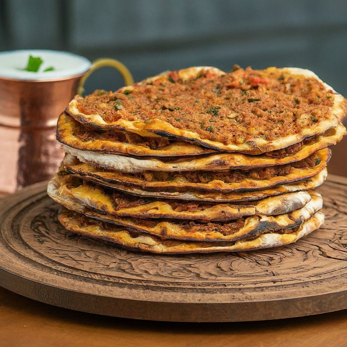 BEST Turkish Traditional Lahmacun Recipe, Turkish Cuisine Lahmacun ...