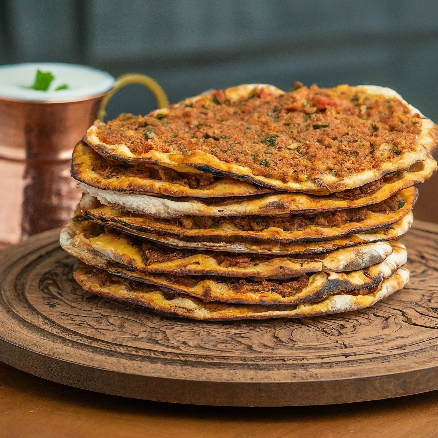 BEST Turkish Traditional Lahmacun Recipe, Turkish Cuisine Lahmacun ...