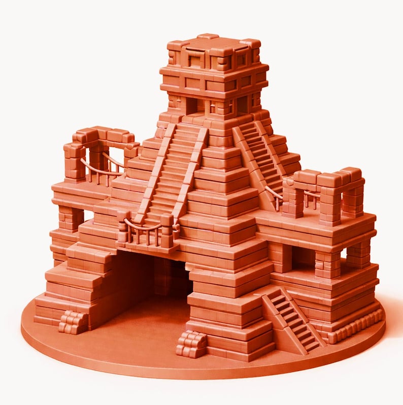 Aquarium Mayan Temple STL, 3D Printable Aquarium Decor, Ancient Temple ...