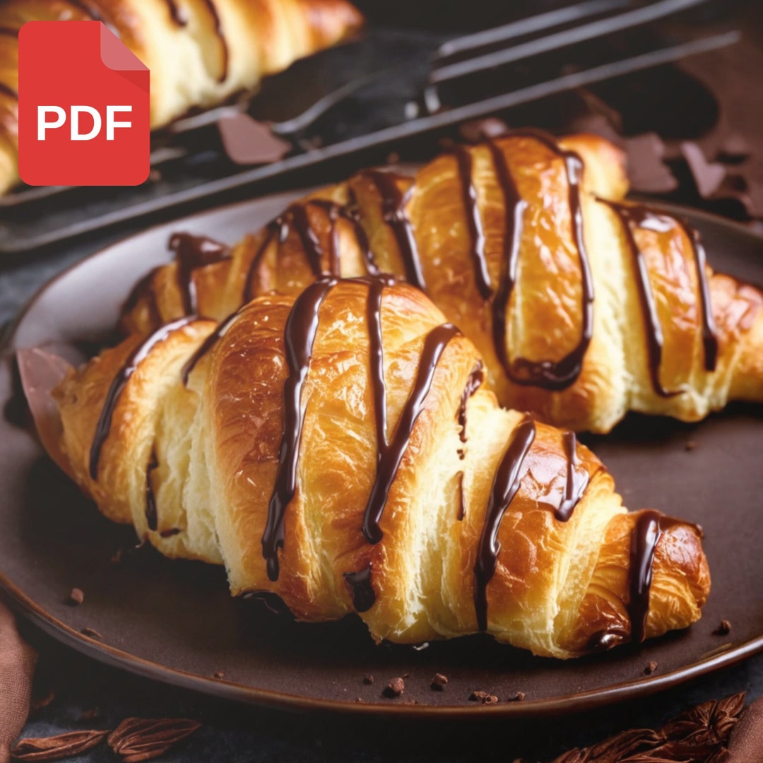 BEST Chocolate Croissant Recipe, 8 Pages Croissant Recipe Illustrated ...