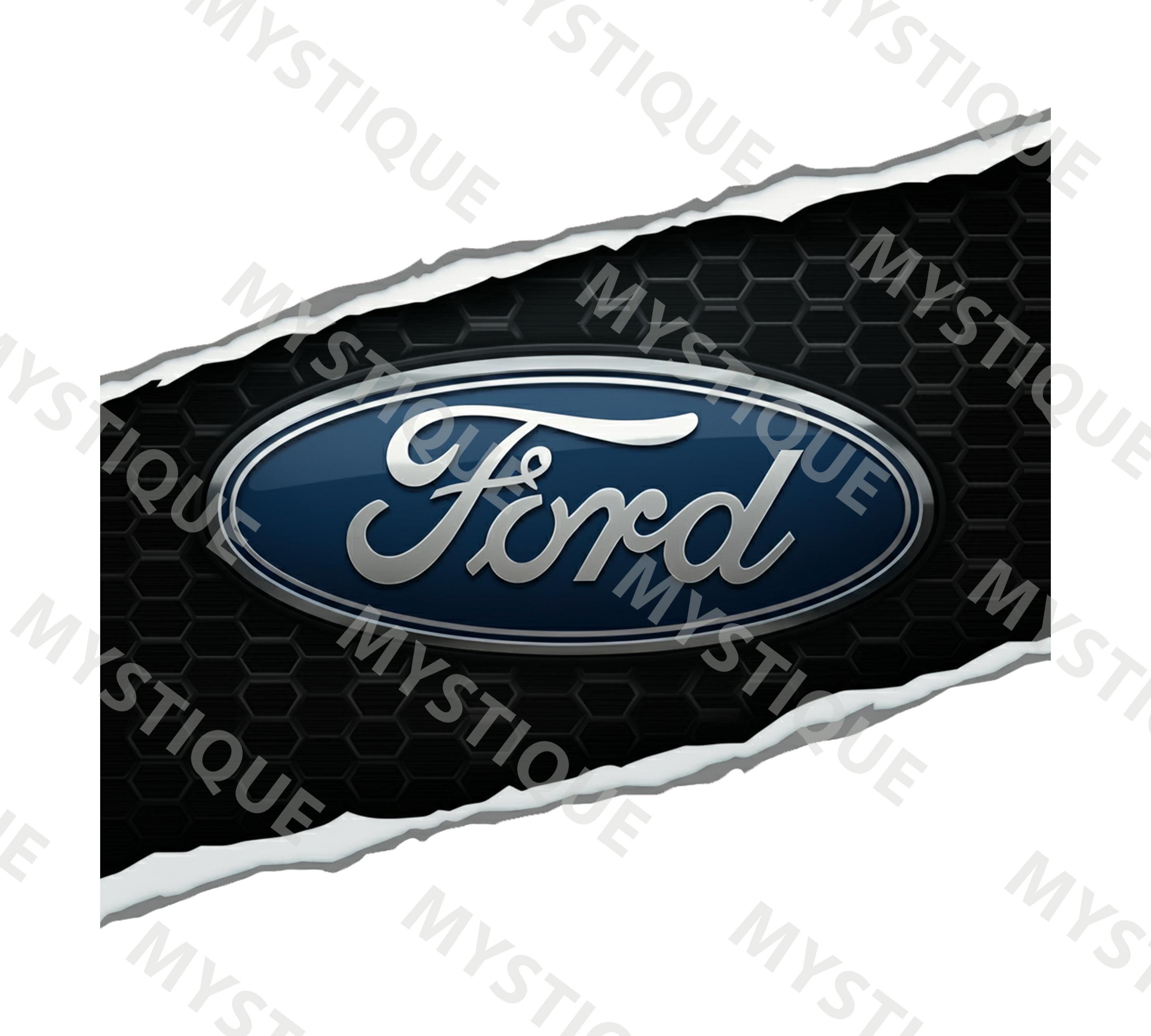 Ford Logo PNG Bundle, 11 Ripped Metal Designs for Sublimation and Pod ...