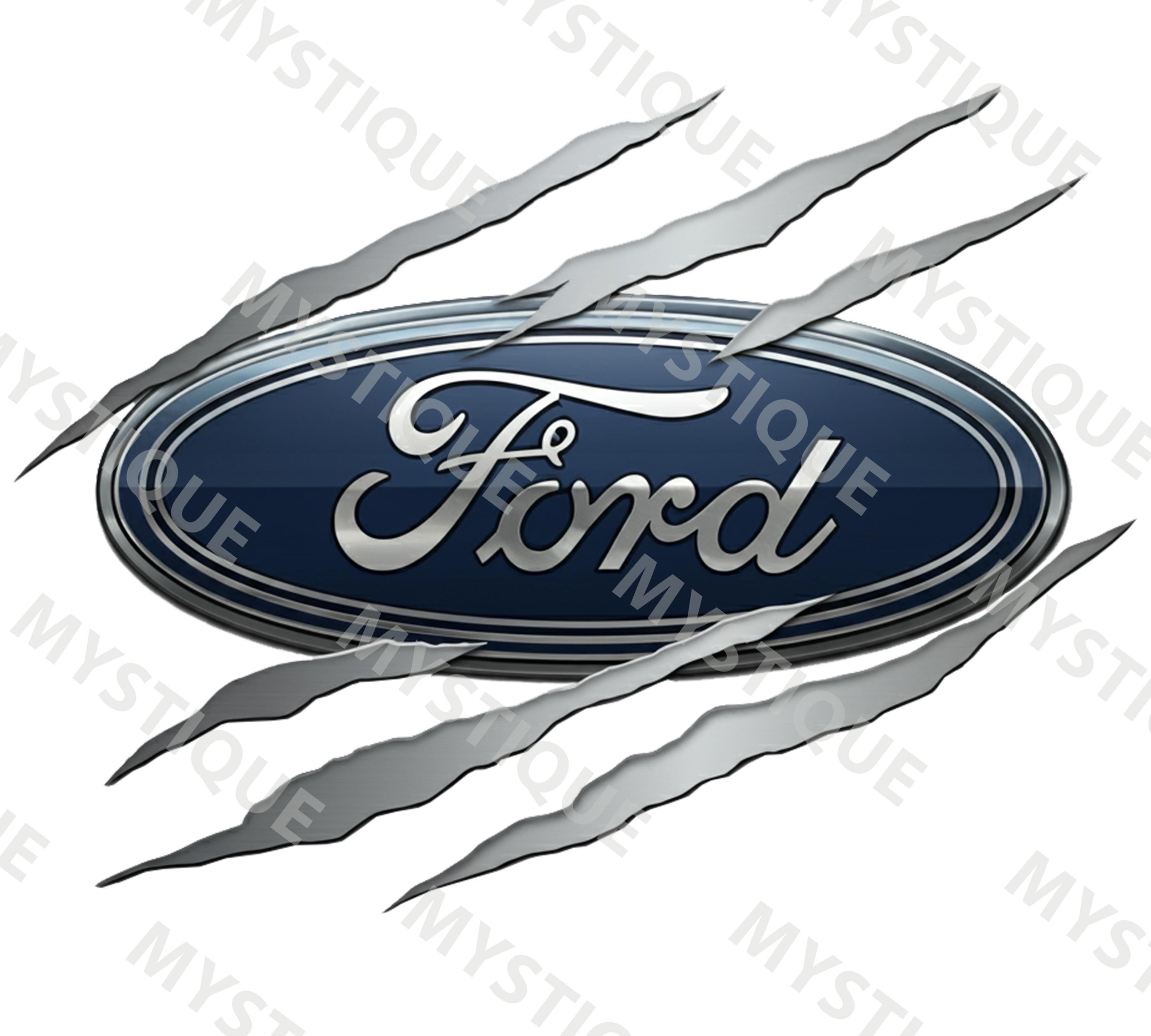 Ford Logo PNG Bundle, 11 Ripped Metal Designs for Sublimation and Pod ...