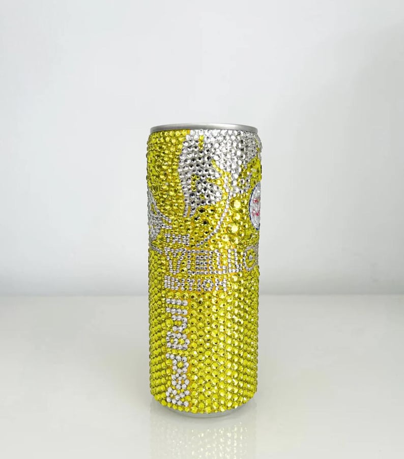 Bedazzled Bling Rhinestoned Red Bull Can - Etsy