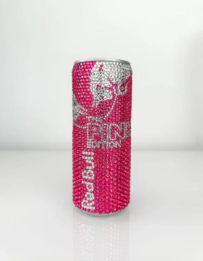 Bedazzled Bling Rhinestoned Red Bull Can - Etsy