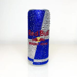 Bedazzled Bling Rhinestoned Red Bull Can - Etsy