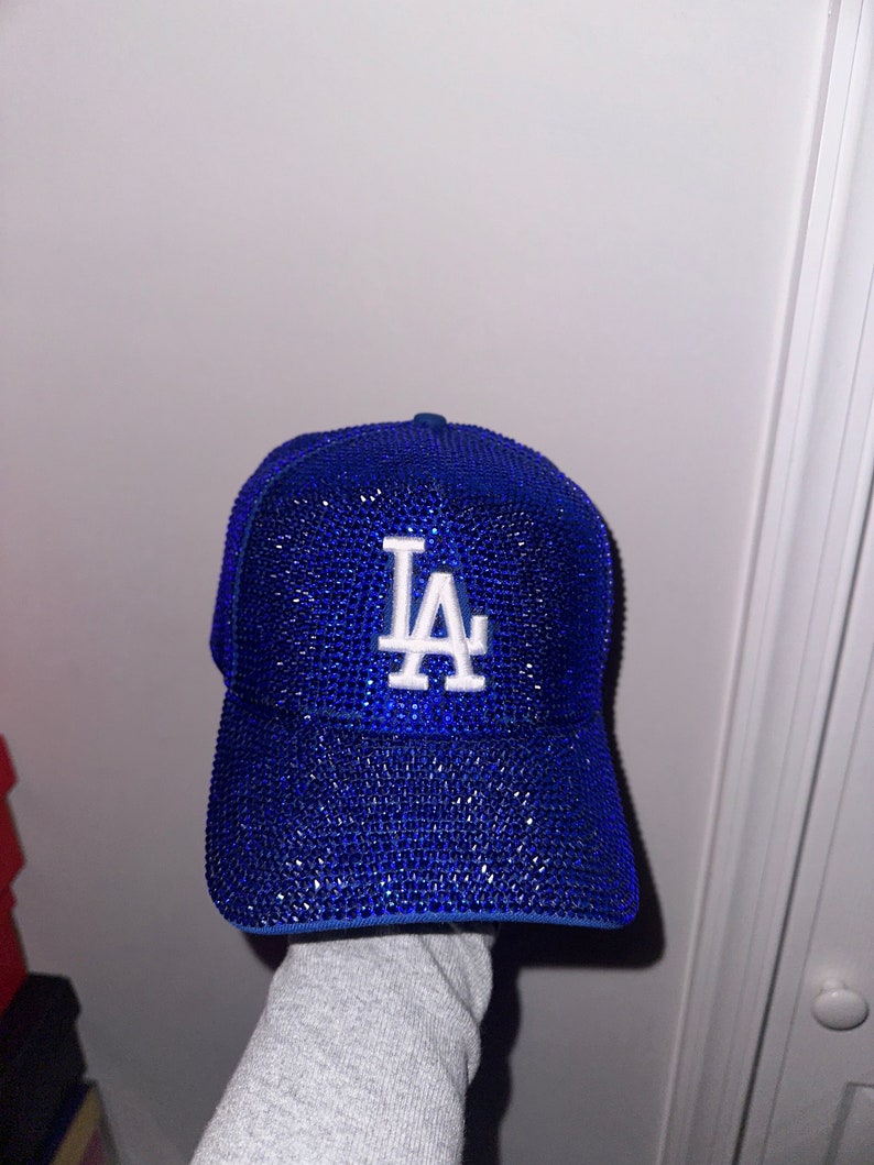 Blinged Out Blue Dodgers Baseball Cap - Etsy
