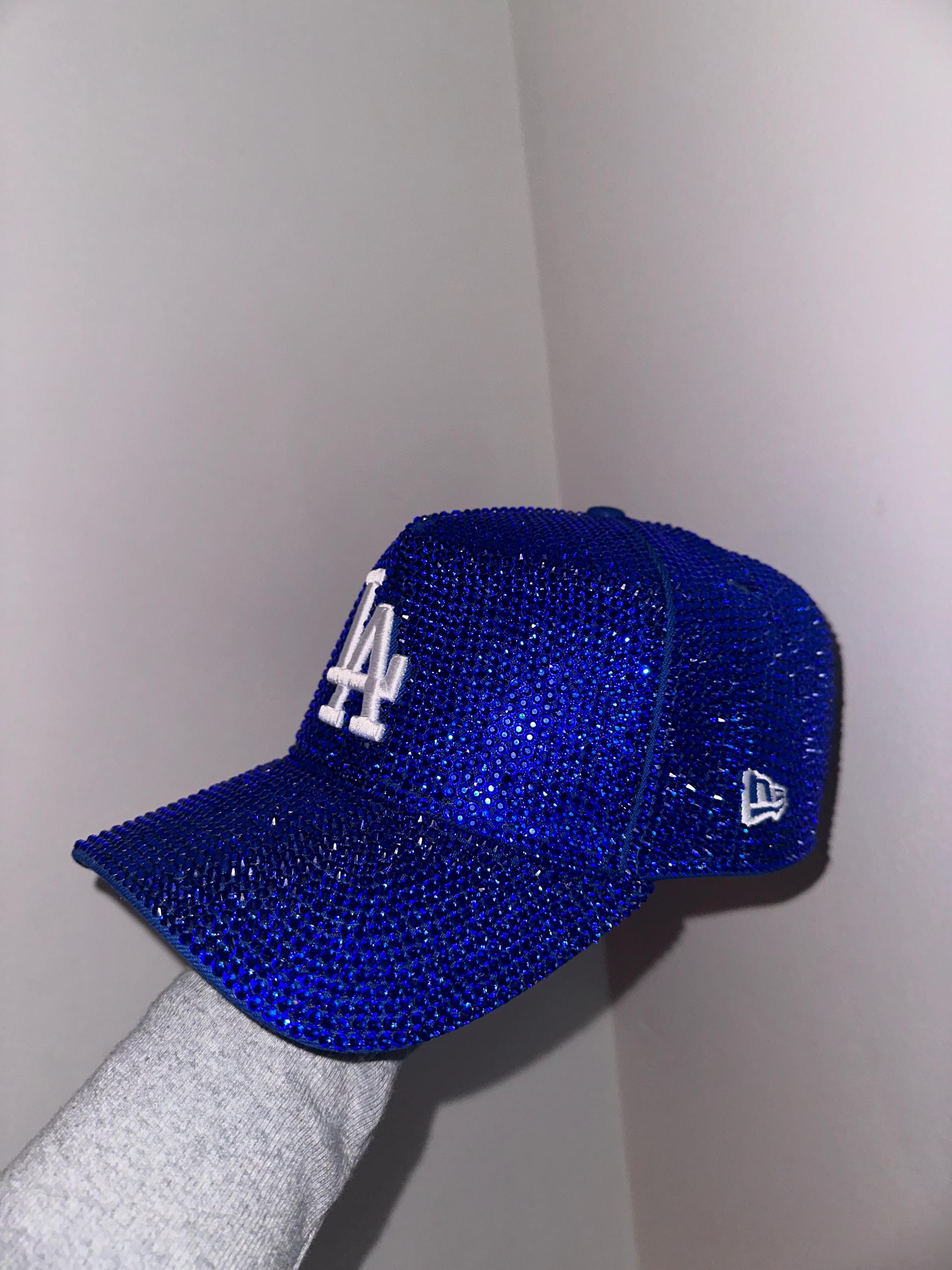 Blinged Out Blue Dodgers Baseball Cap - Etsy