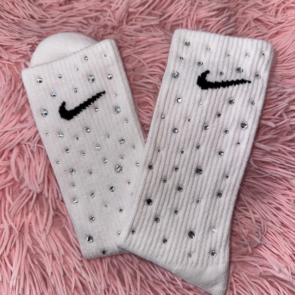 Rhinestone Socks - Etsy