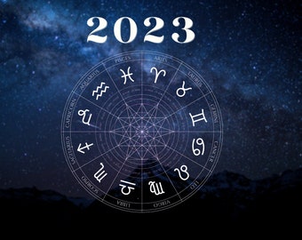 2023 Zodiac Calendar Printable PDF Digital Download - Etsy