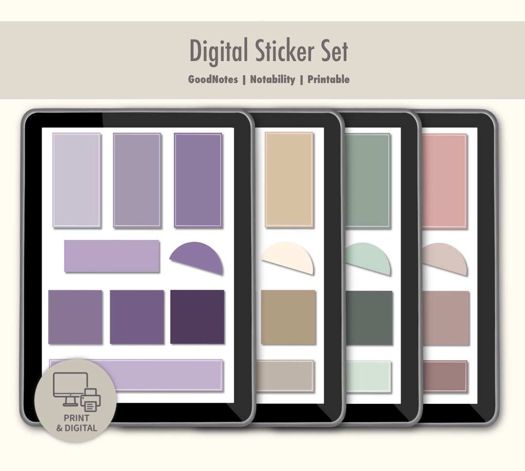 Digital Planner Sticky Note Stickers | Printable Sticky Notes, Stickers ...
