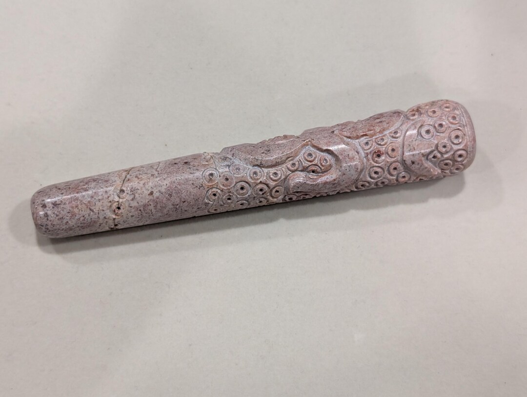 Hand Carved Soapstone Smoking Pipe - Etsy