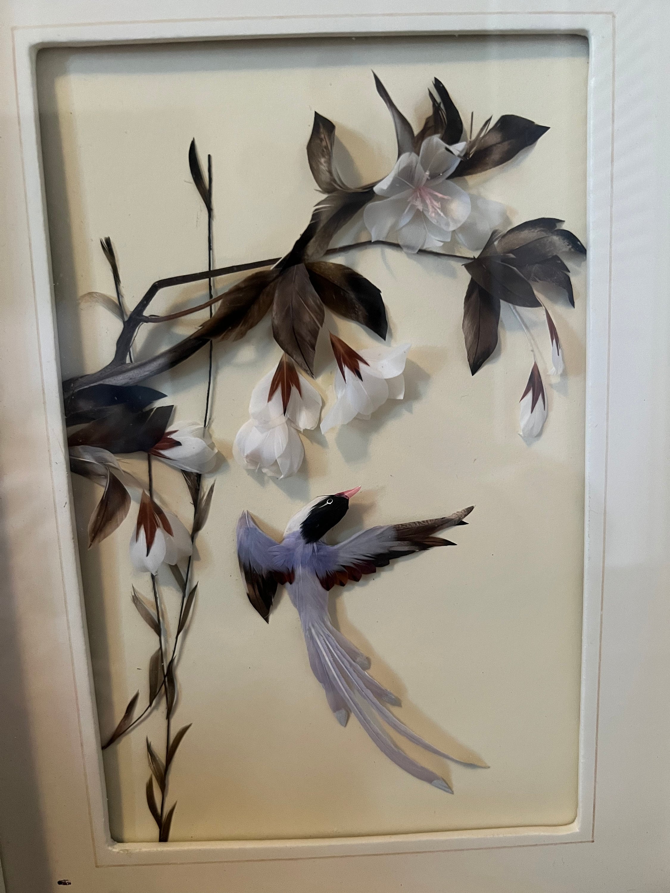 Faux Feather Shadow Box Artwork - Etsy
