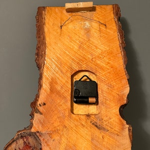 Vintage Burl Wood Wall Clock - Etsy