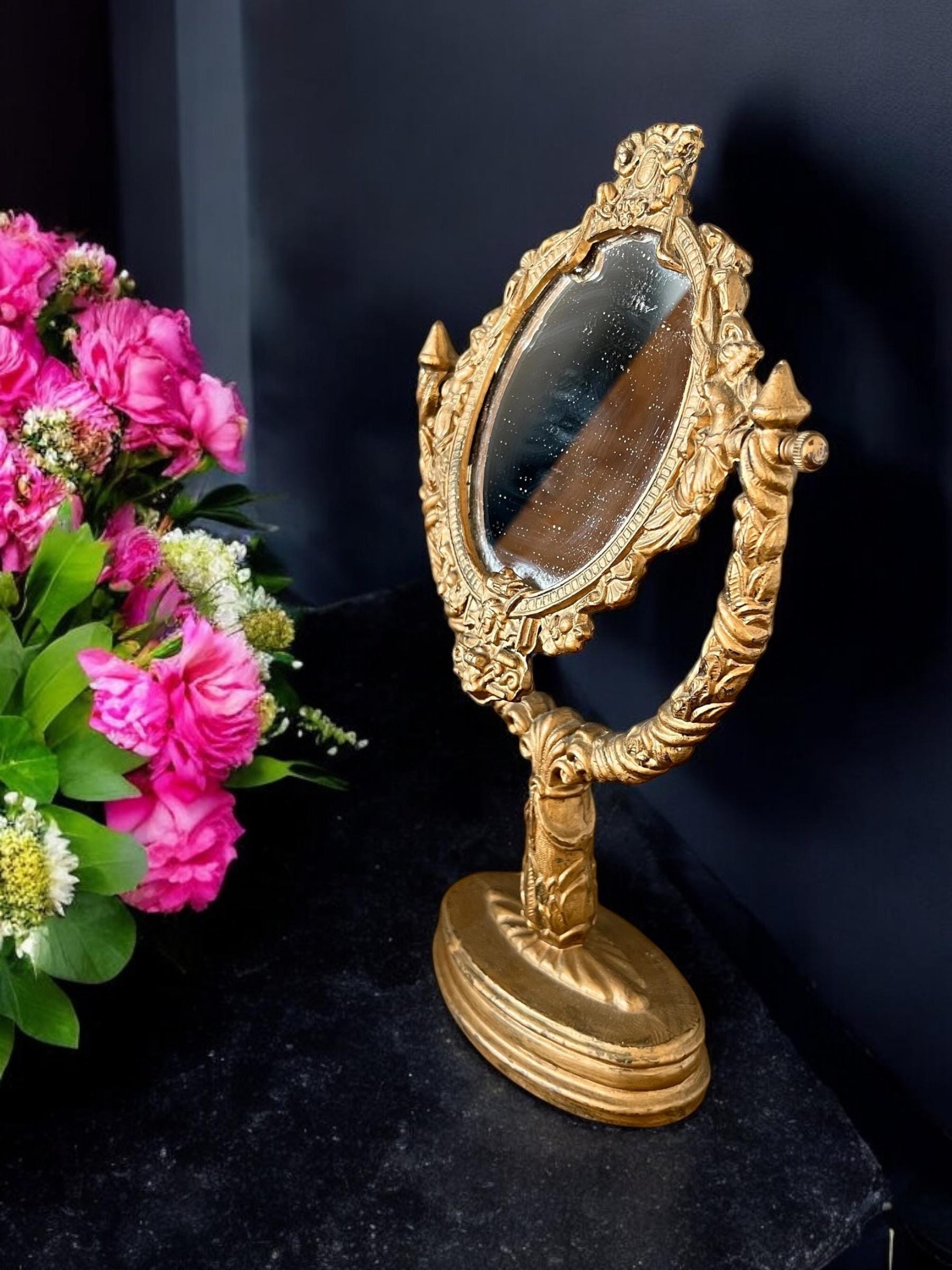 Antique Art Nouveau Table Top Mirror - Etsy