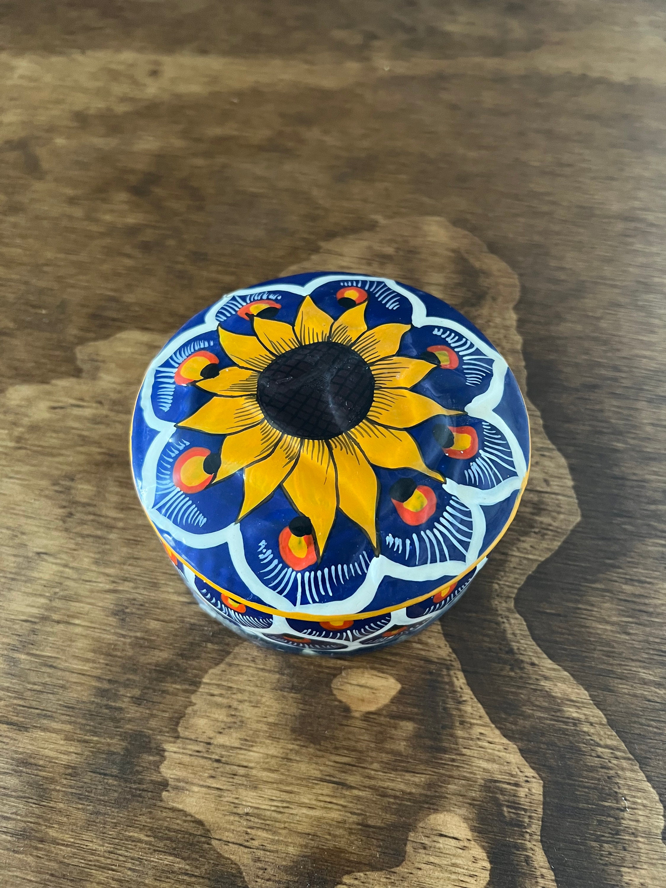 Gorgeous Hand Painted Mexican Ceramic Box - Etsy
