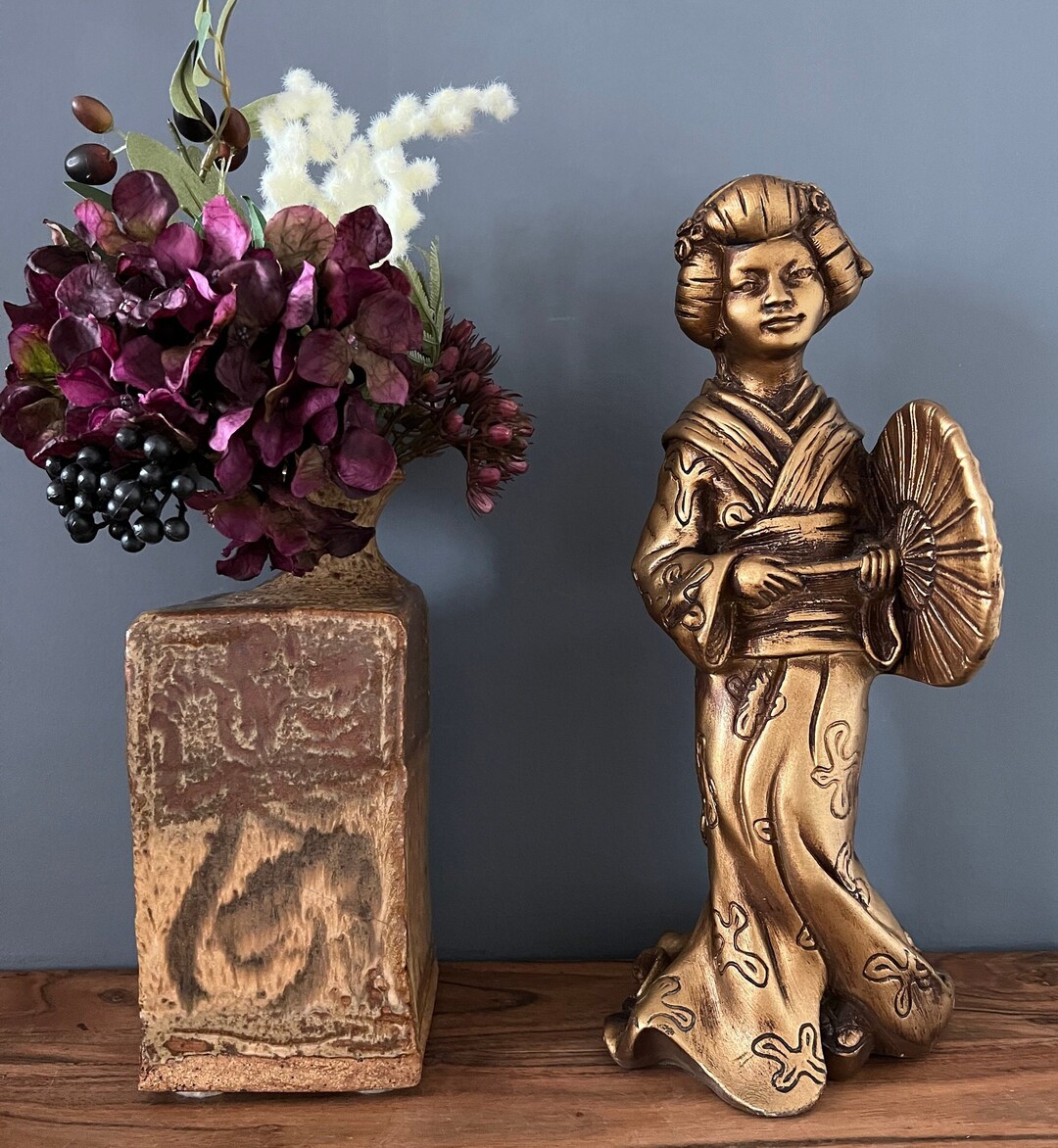 Rare Large MCM Geisha Figurine - Etsy