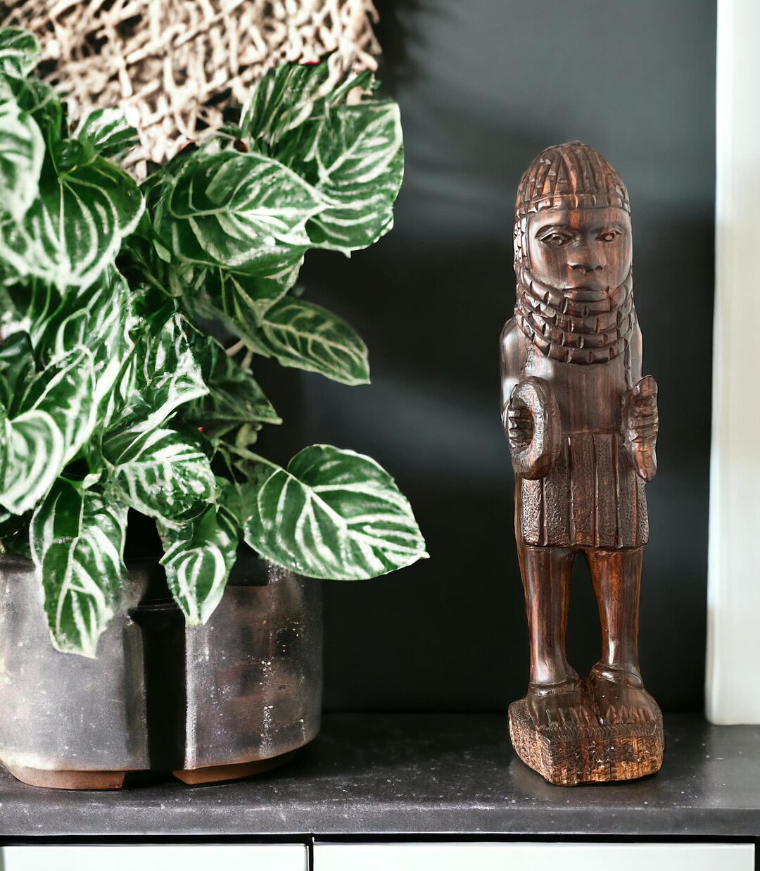 VTG Carved Wood African Kuba Figure - Etsy